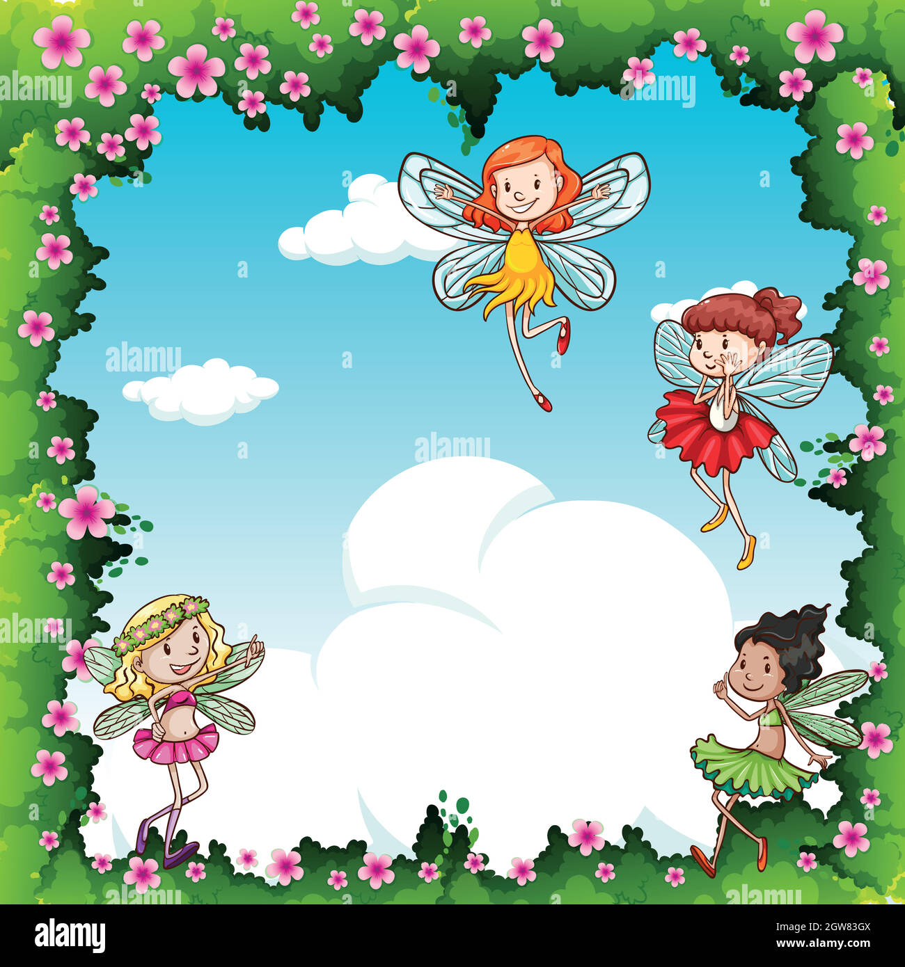 Flying characters Stock Vector Images - Alamy