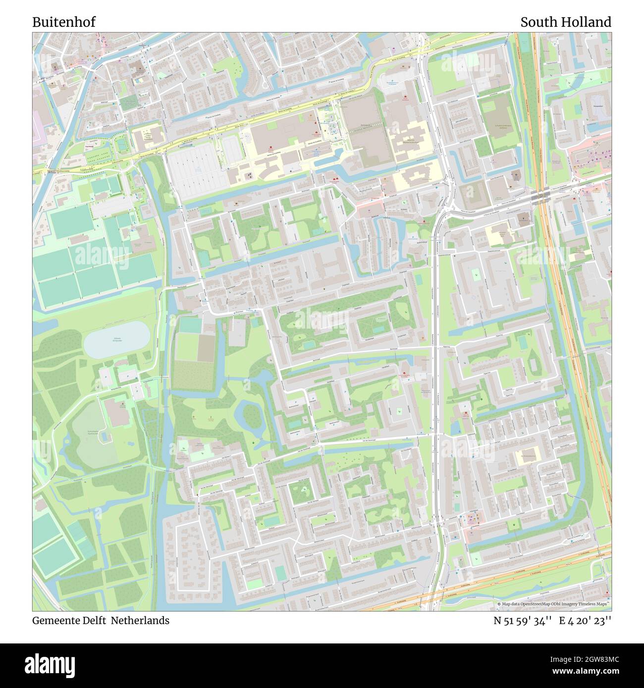 Map of delft hi-res stock photography and images - Alamy