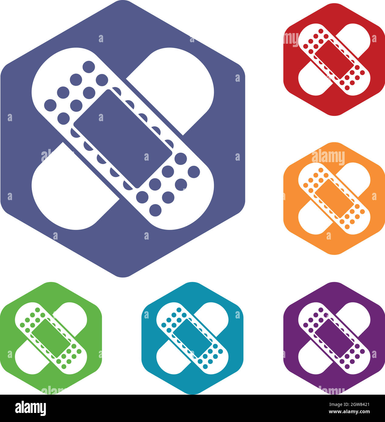 Medical patch icons set Stock Vector Image & Art - Alamy