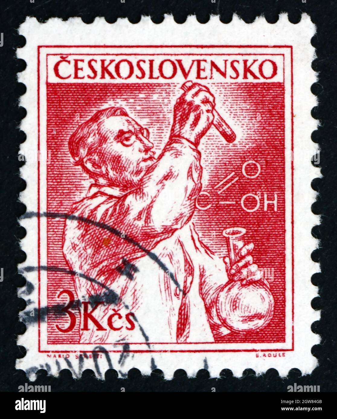 CZECHOSLOVAKIA - CIRCA 1961: a stamp printed in the Czechoslovakia ...