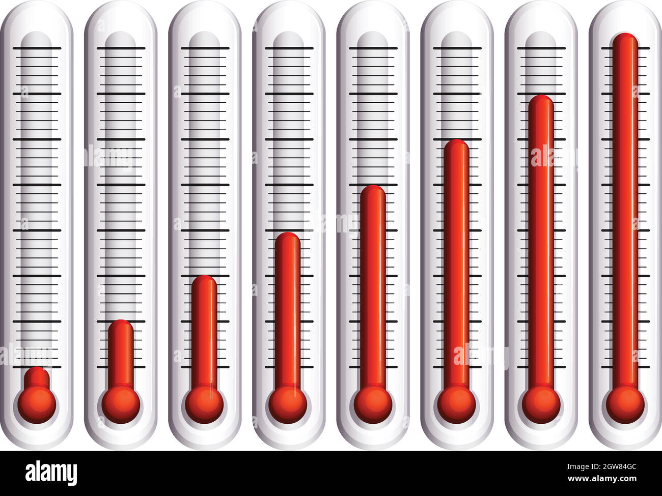 White thermometers on background Stock Vector Images - Alamy