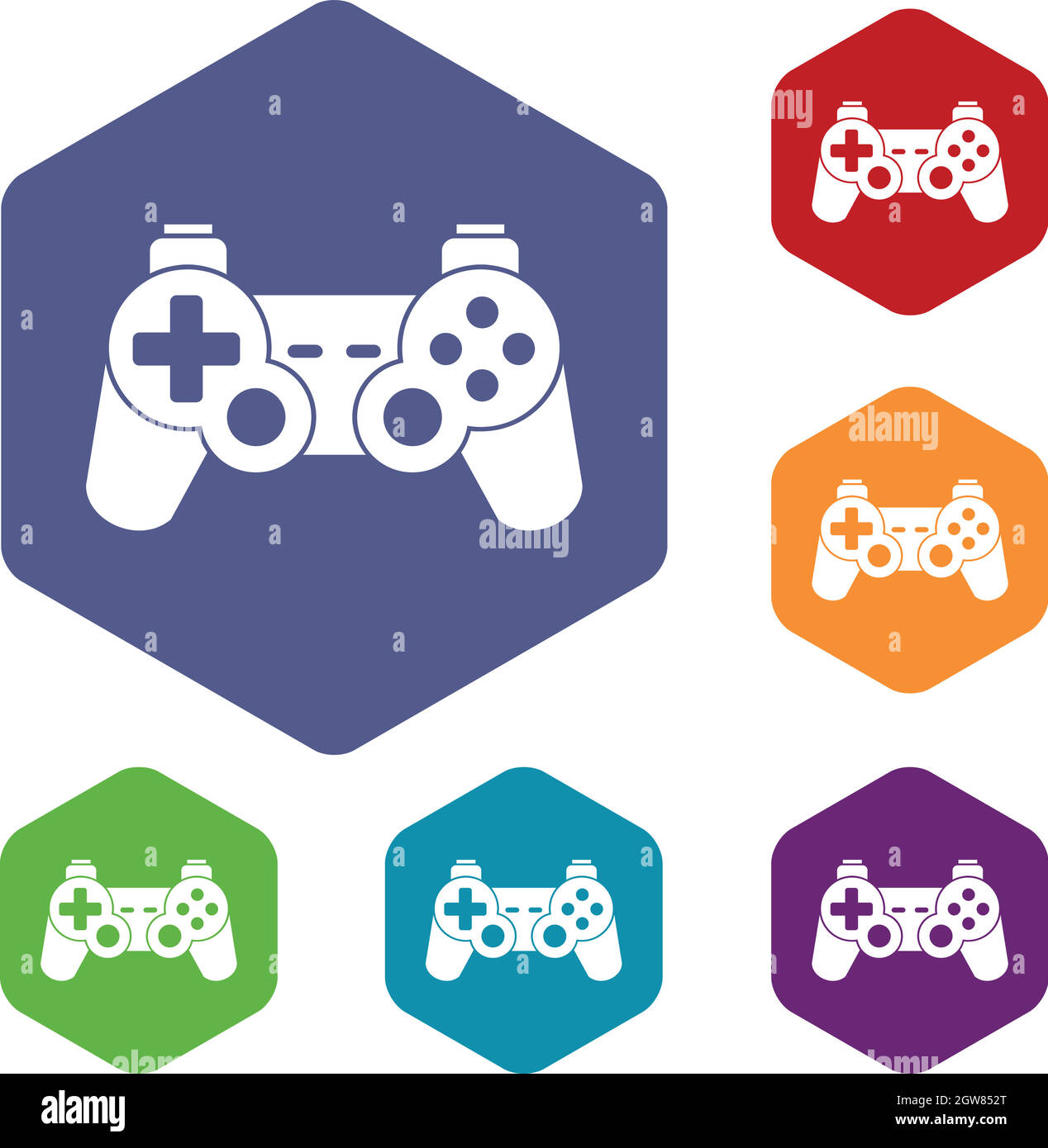 Game controller icons set Stock Vector Image & Art - Alamy