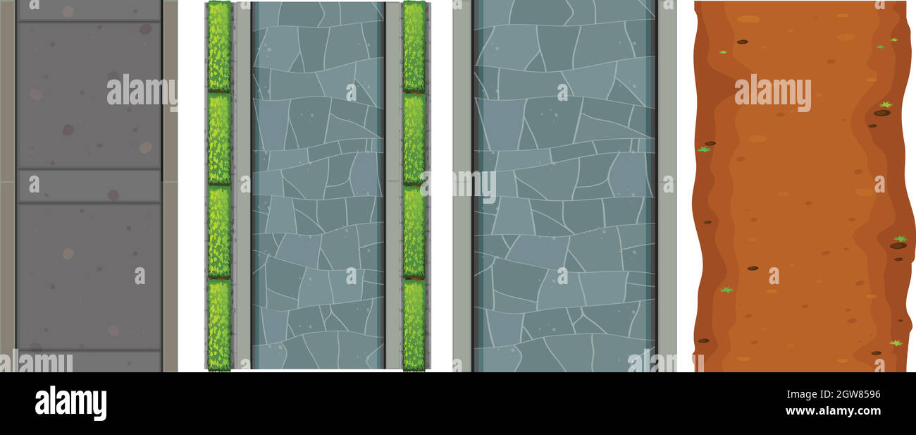 Dirt road aerial Stock Vector Images - Alamy