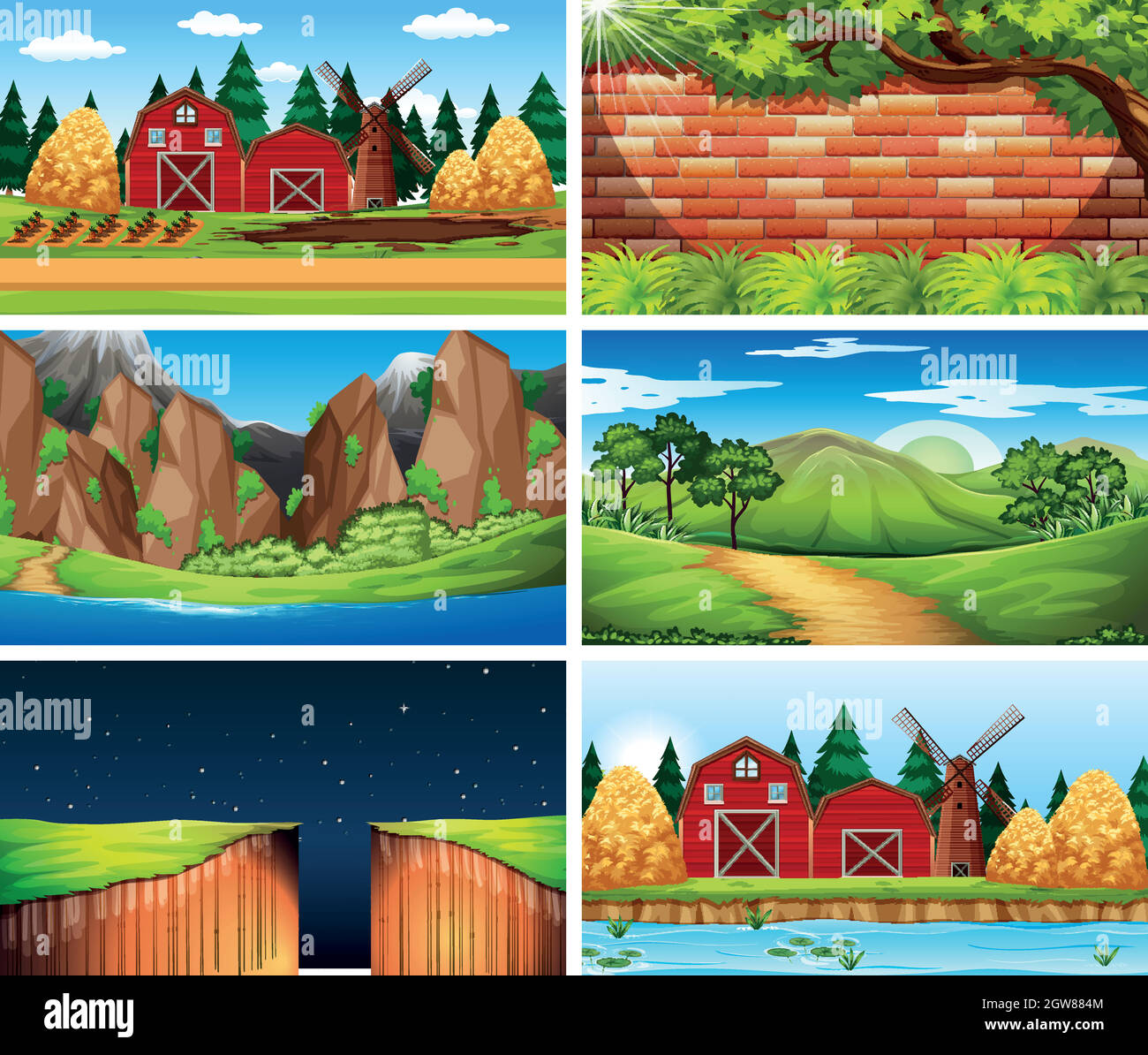 Set of different background Stock Vector Image & Art - Alamy