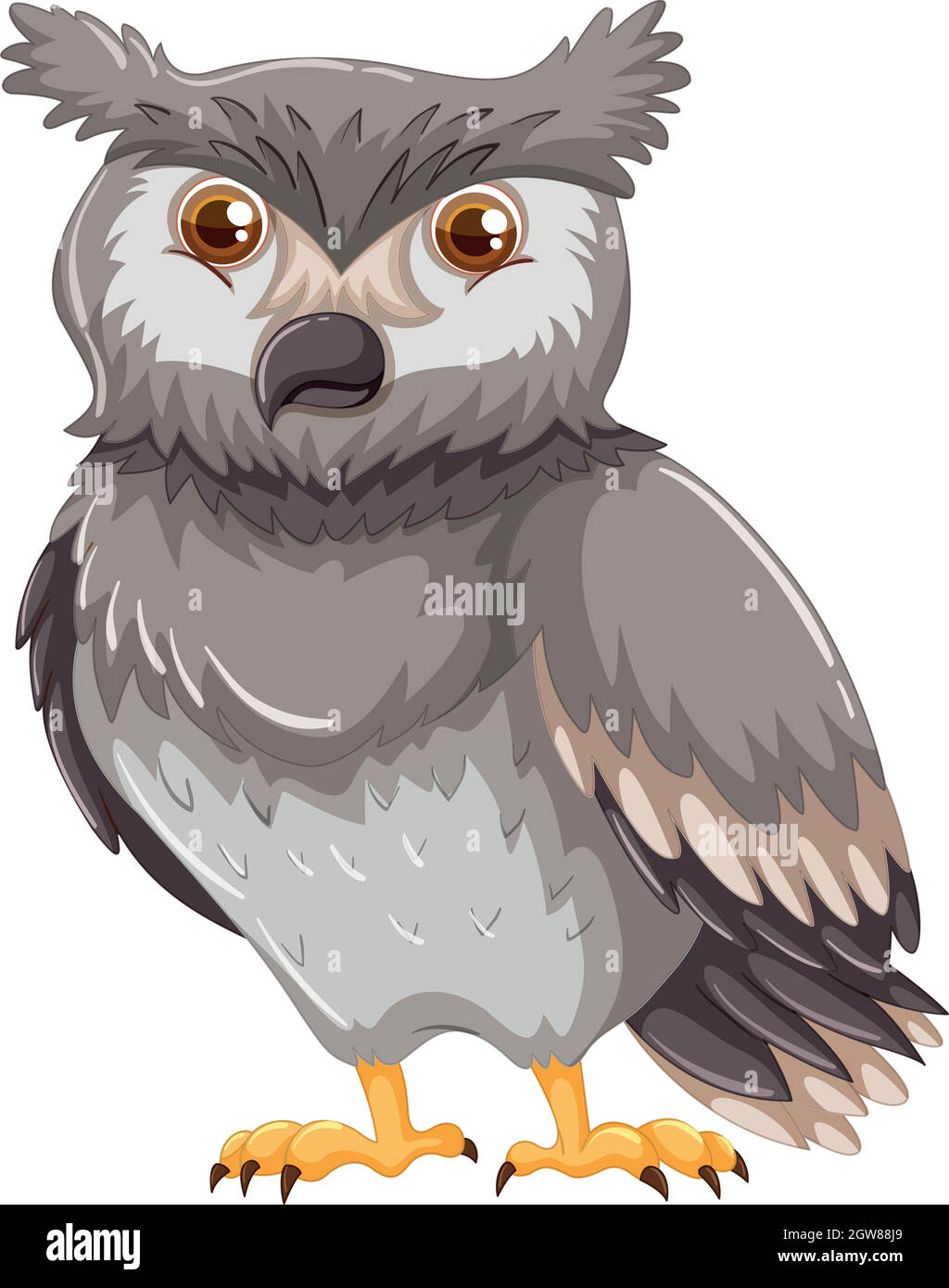 Grey Owl Clip Art