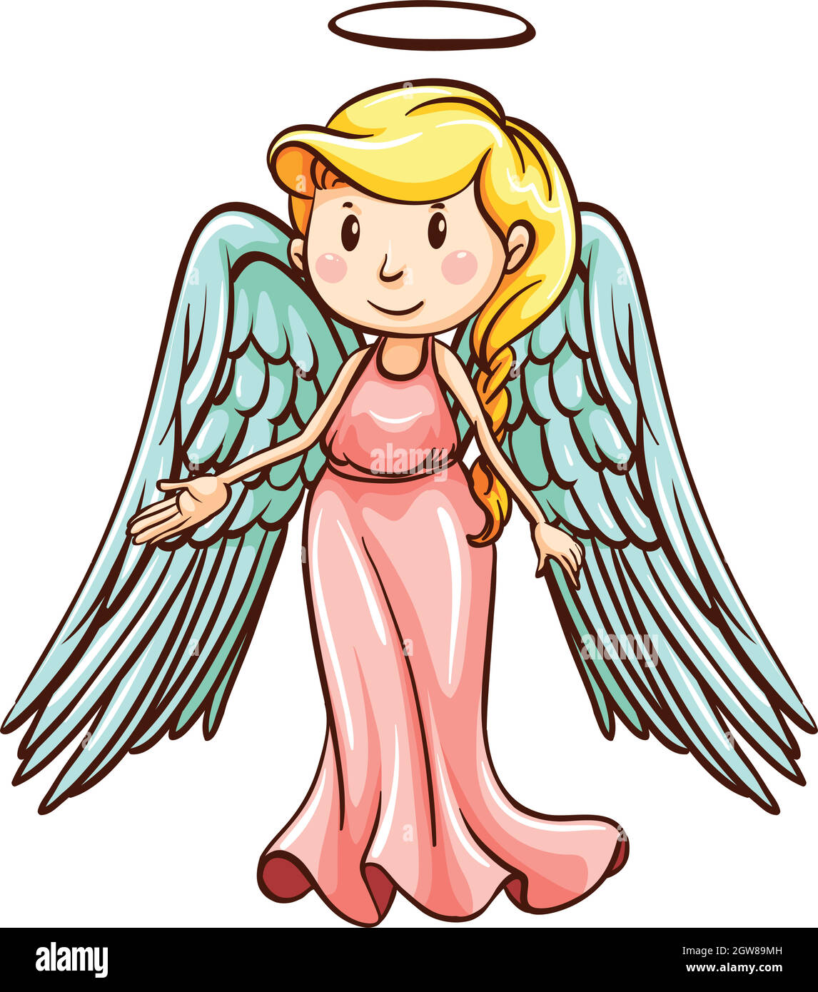 Close angel Stock Vector Images - Alamy