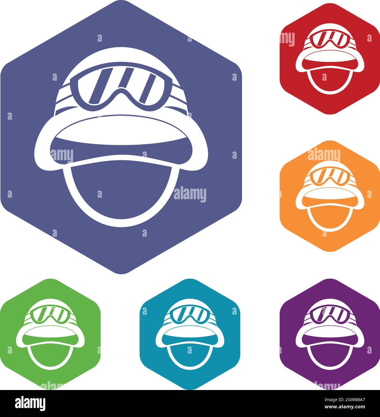 Military metal helmet icons set Stock Vector Image & Art - Alamy