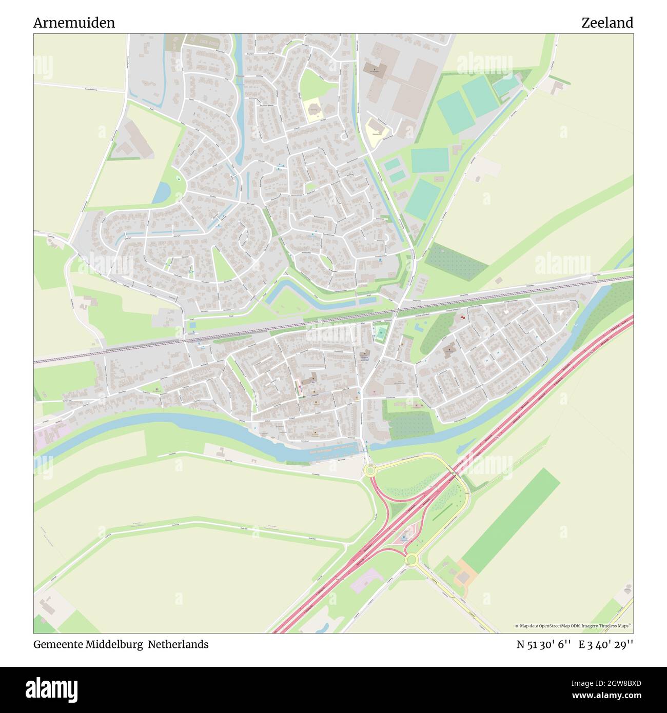 Middelburg map hi-res stock photography and images - Alamy