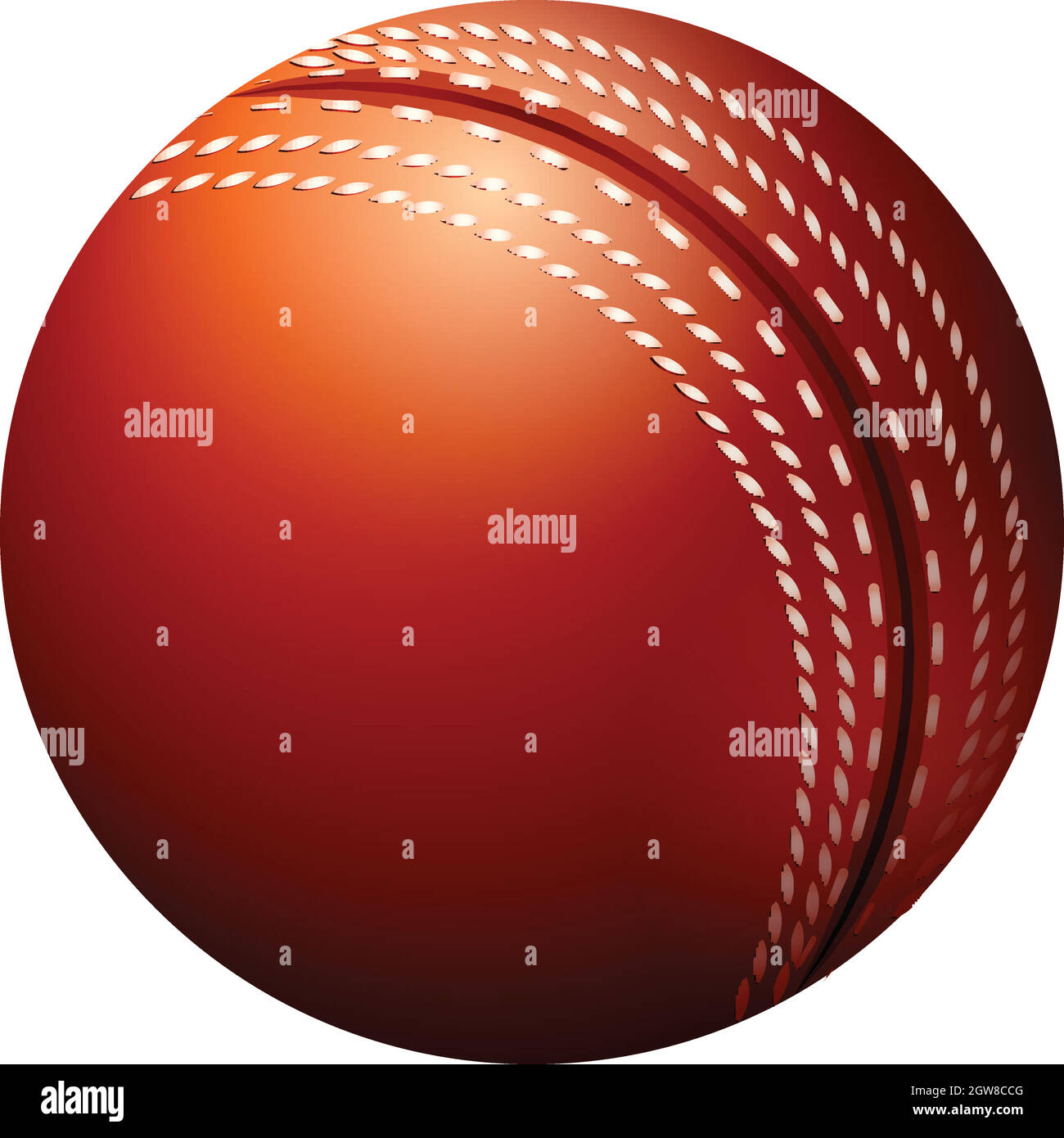 Red cricket ball Stock Vector Images - Alamy