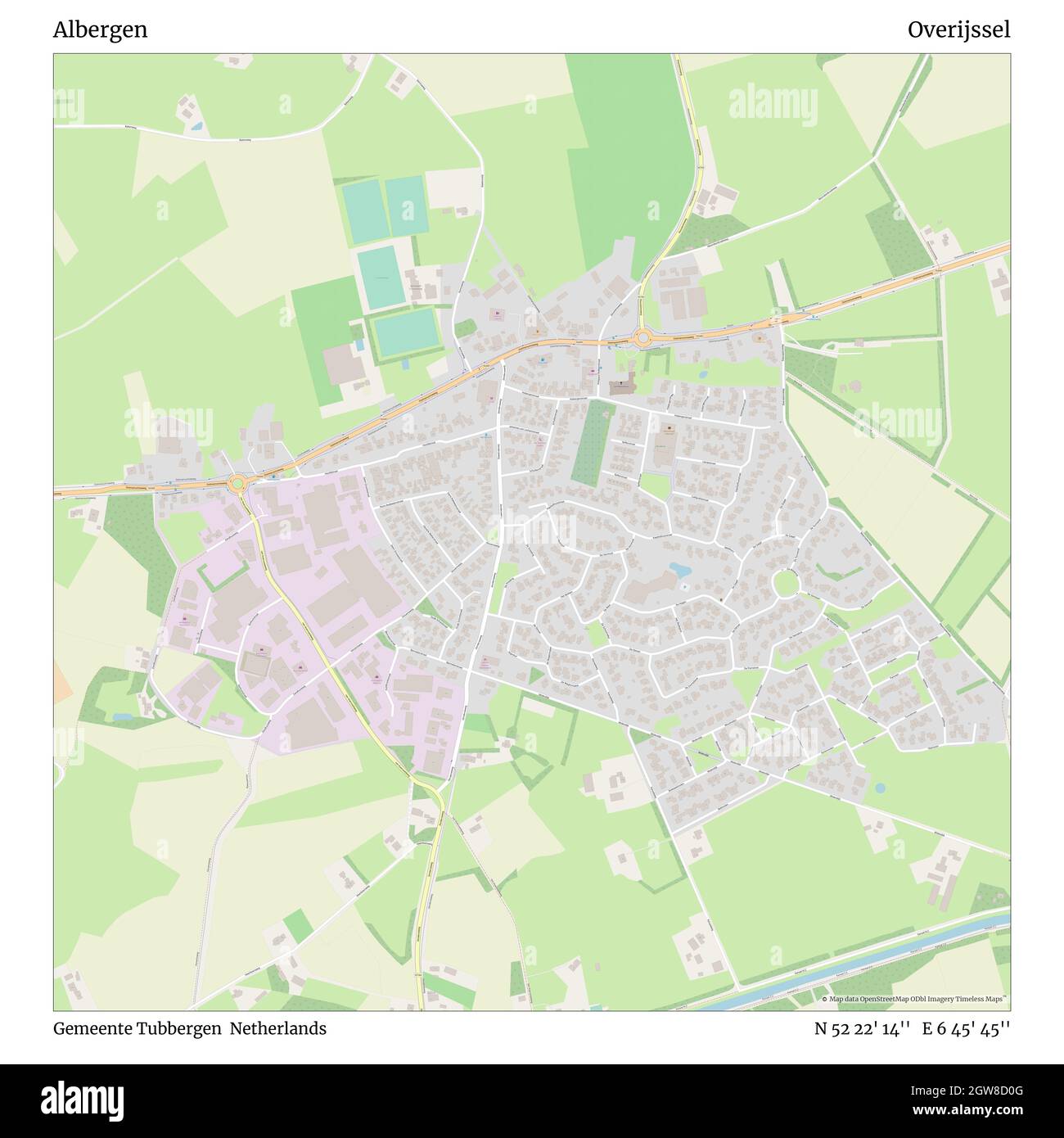 Albergen, Gemeente Tubbergen, Netherlands, Overijssel, N 52 22' 14'', E ...