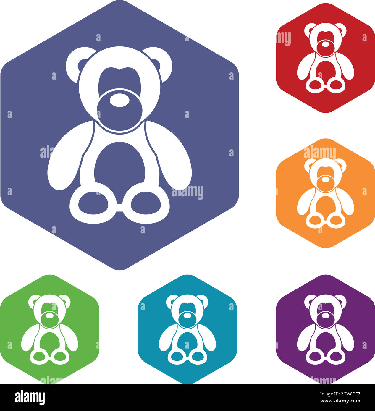 Teddy bear icons set Stock Vector Image & Art - Alamy