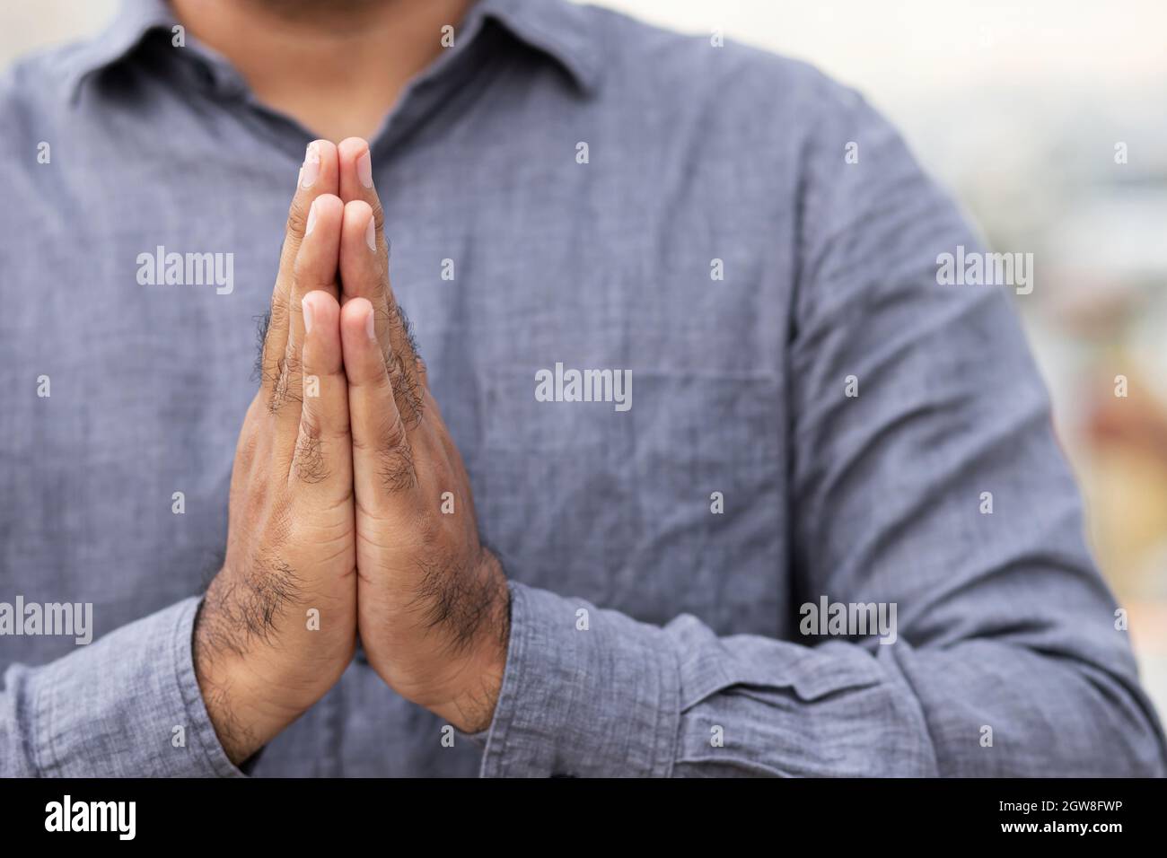 Praying for blessing hi-res stock photography and images - Alamy