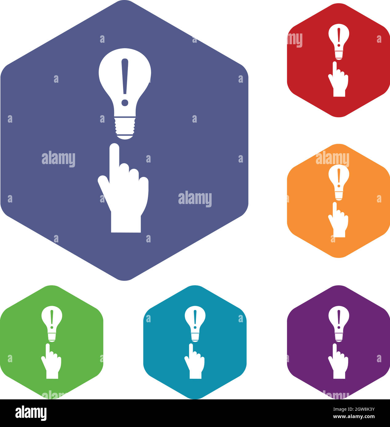 Strategy light bulb icon Stock Vector Images - Alamy