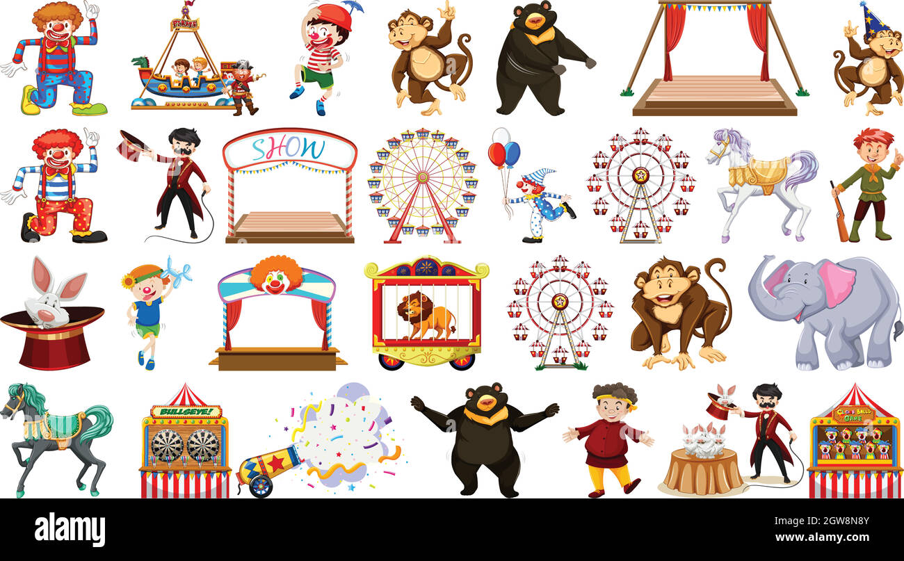 Circus clown poster Cut Out Stock Images & Pictures - Alamy