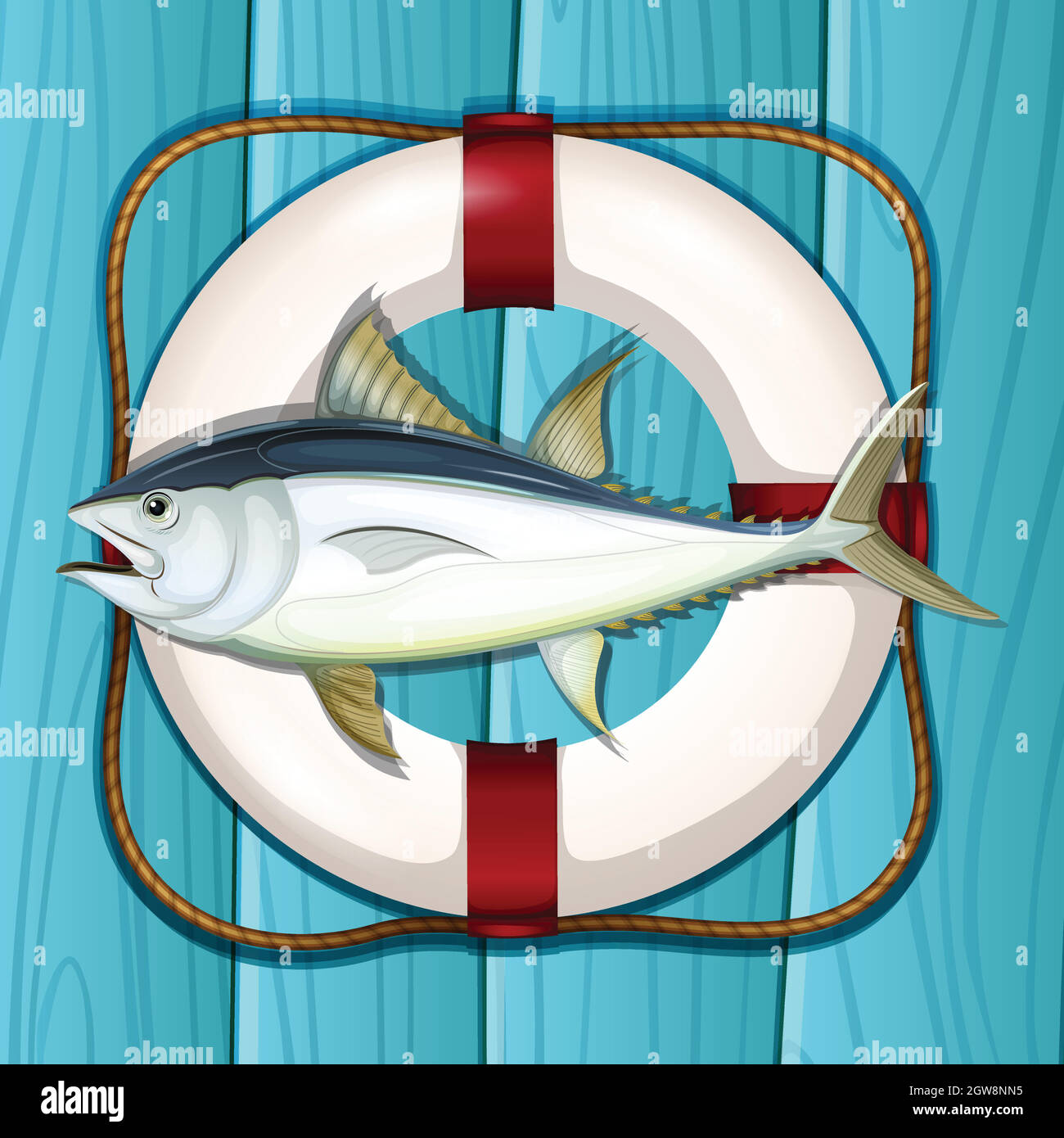 Blue rope Stock Vector Images - Alamy