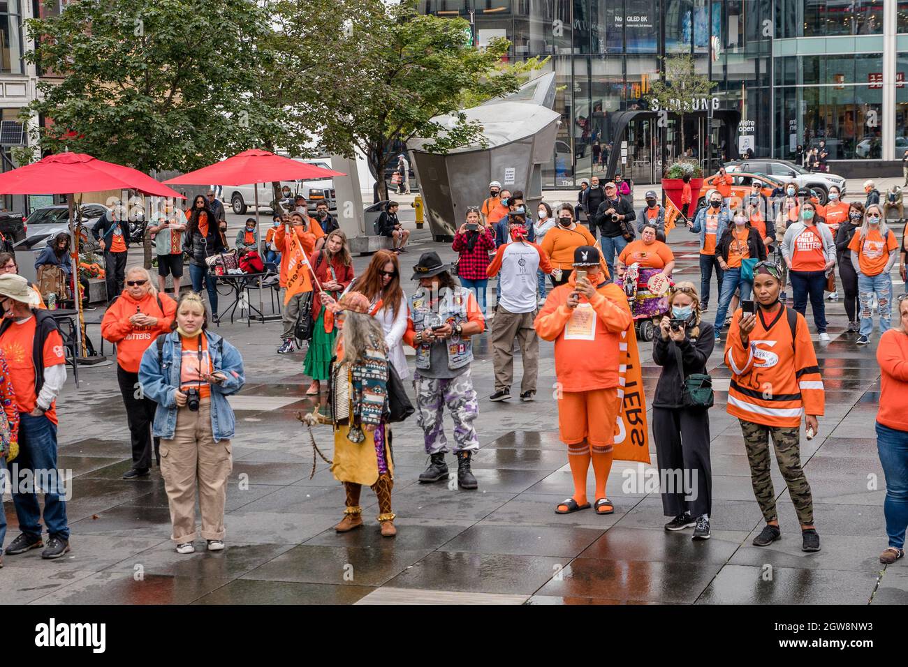 People attend the Orange Shirt Day and National Day of Truth and ...