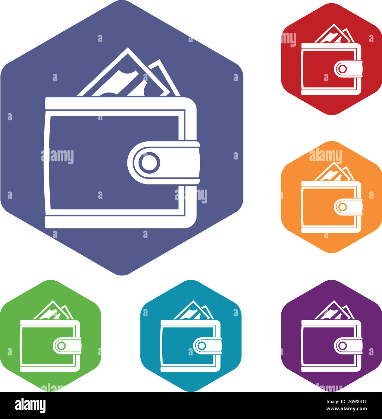 Illustration white purse Stock Vector Images - Alamy