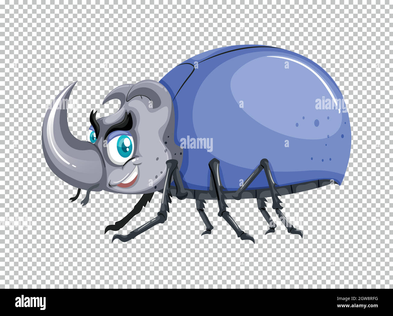 Beetle with blue shell Stock Vector Image & Art - Alamy