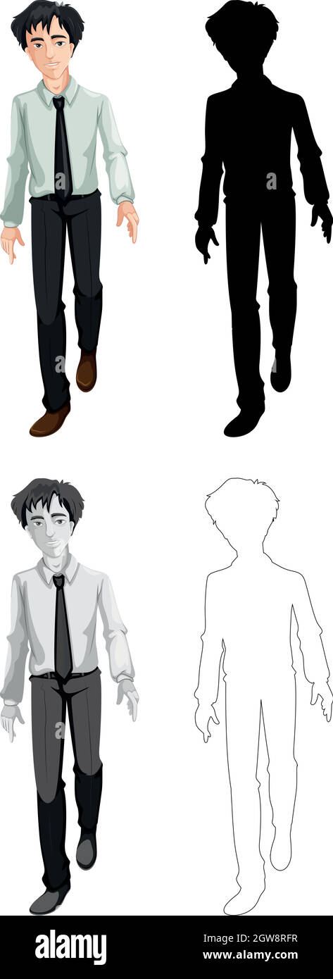 Worker young Stock Vector Images - Alamy