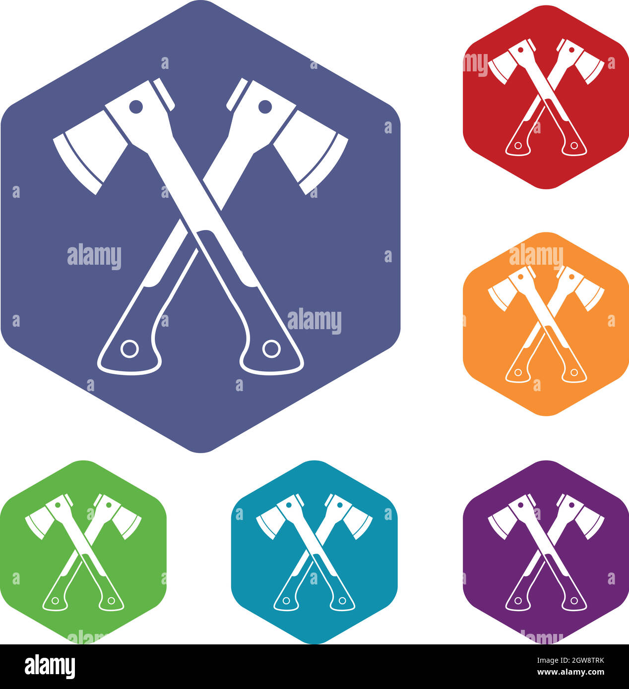 Crossed axes icons set Stock Vector Image & Art - Alamy