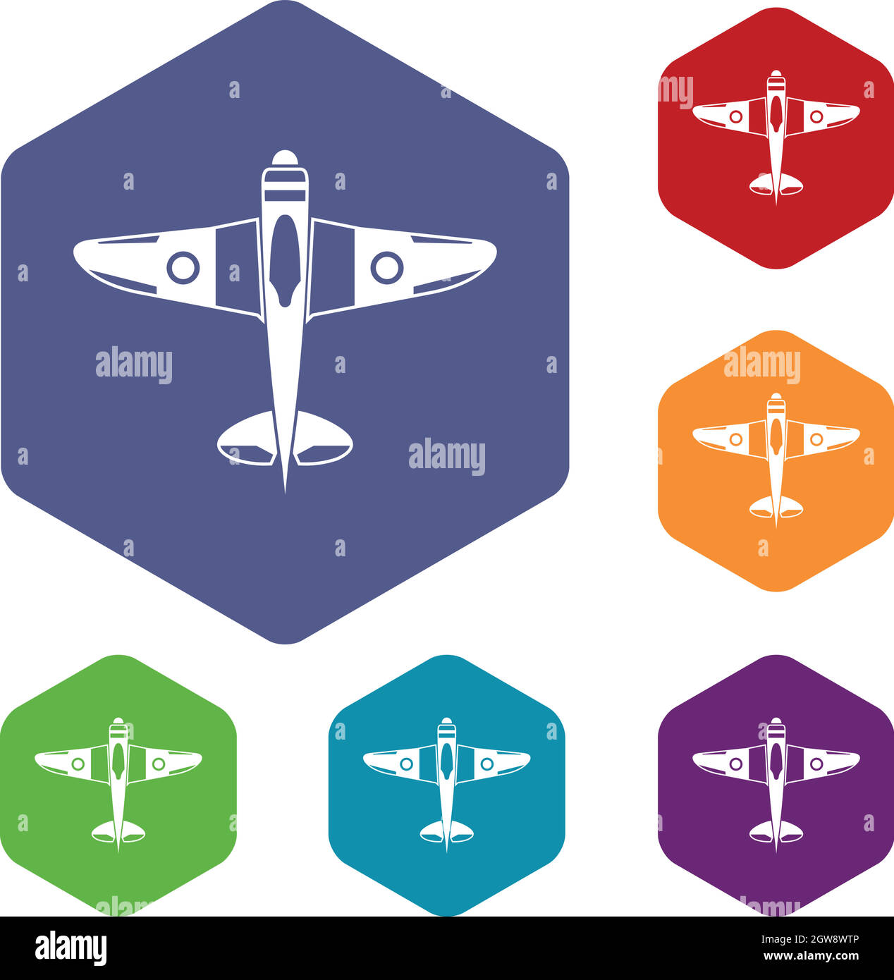 Military fighter plane icons set Stock Vector Image & Art - Alamy