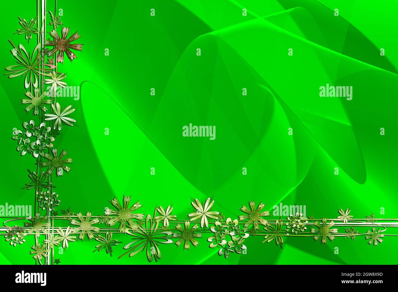 Christmas background abstract star frame green yellow silver gray red ...