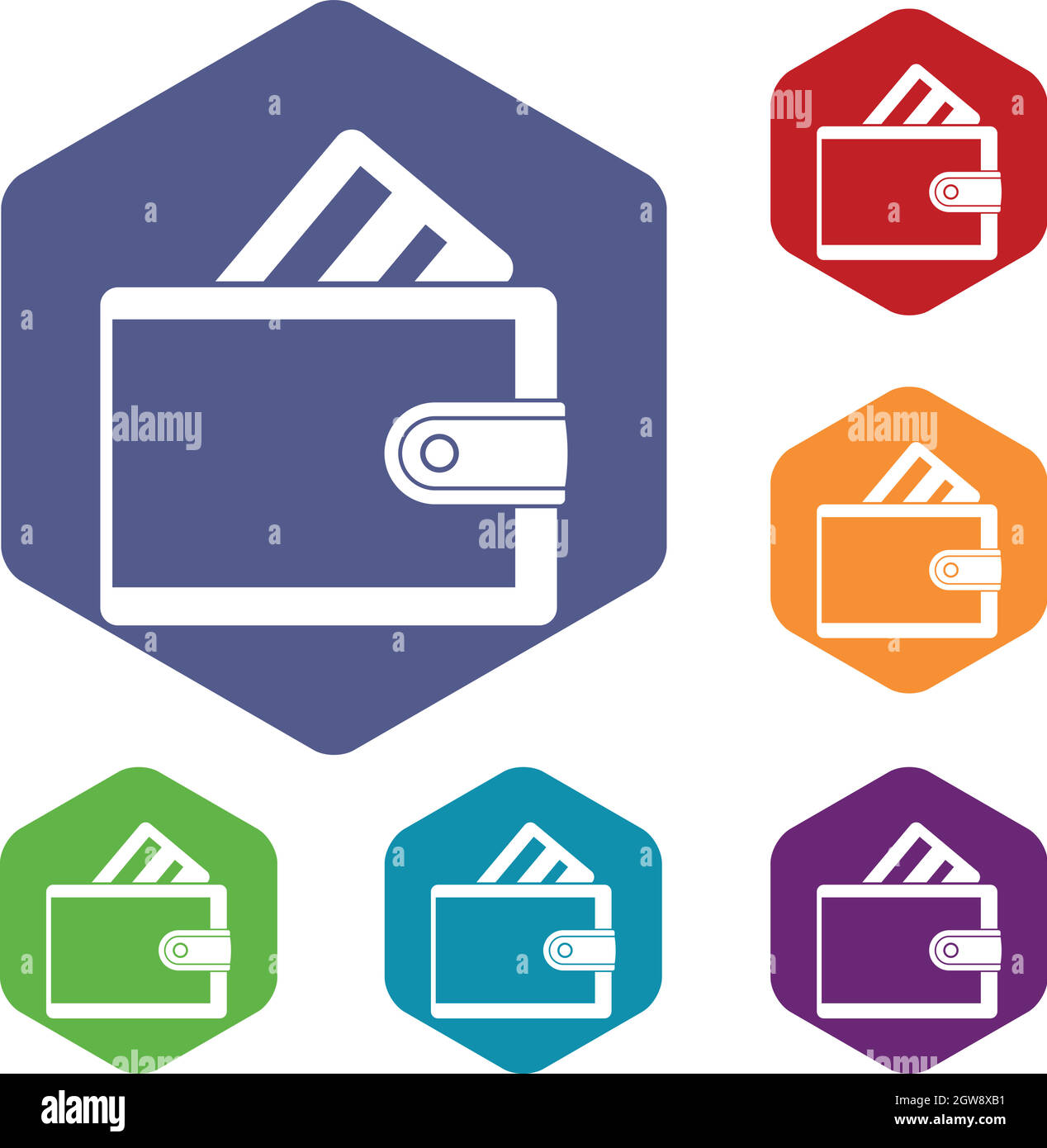 Wallet card pay Stock Vector Images - Alamy