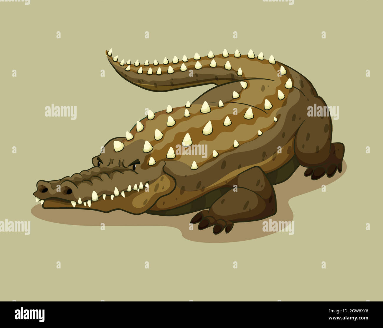 Alligator animal picture Stock Vector Images - Alamy