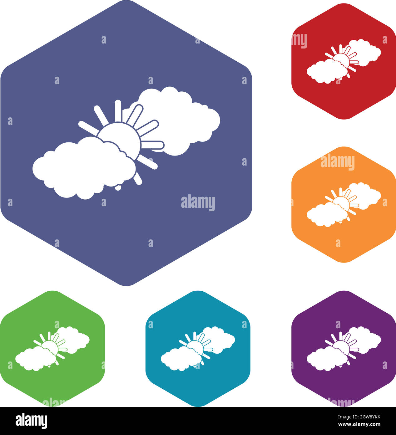 Clouds with sunshine Stock Vector Images - Alamy