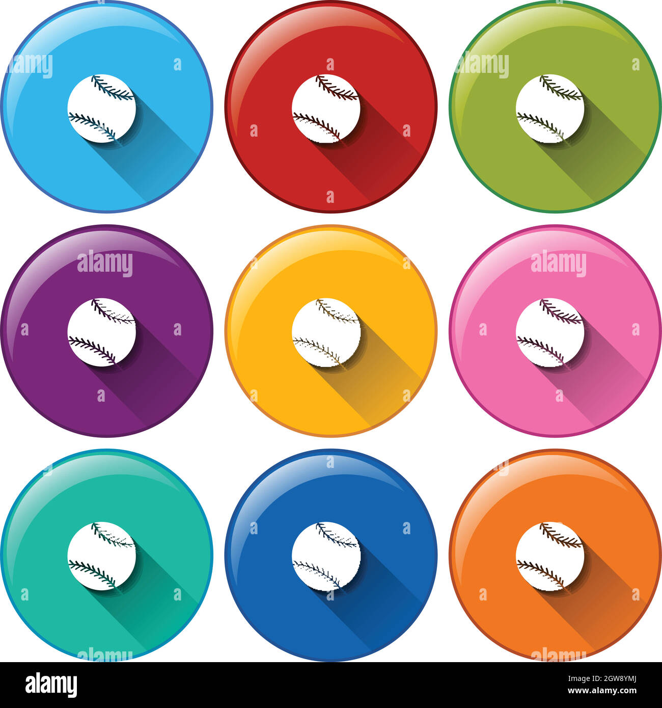 Circle buttons with small balls Stock Vector Image & Art - Alamy