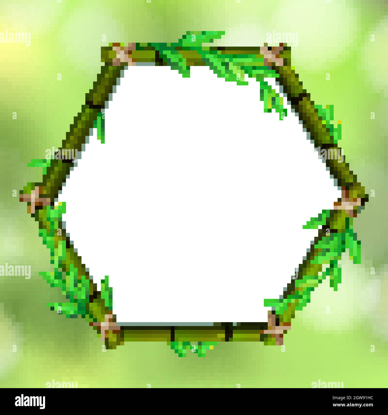 Bamboo frame clipart hi-res stock photography and images - Alamy