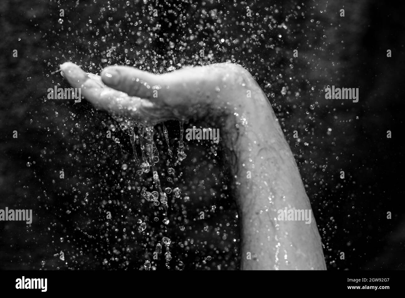 Falling arm Black and White Stock Photos & Images - Alamy