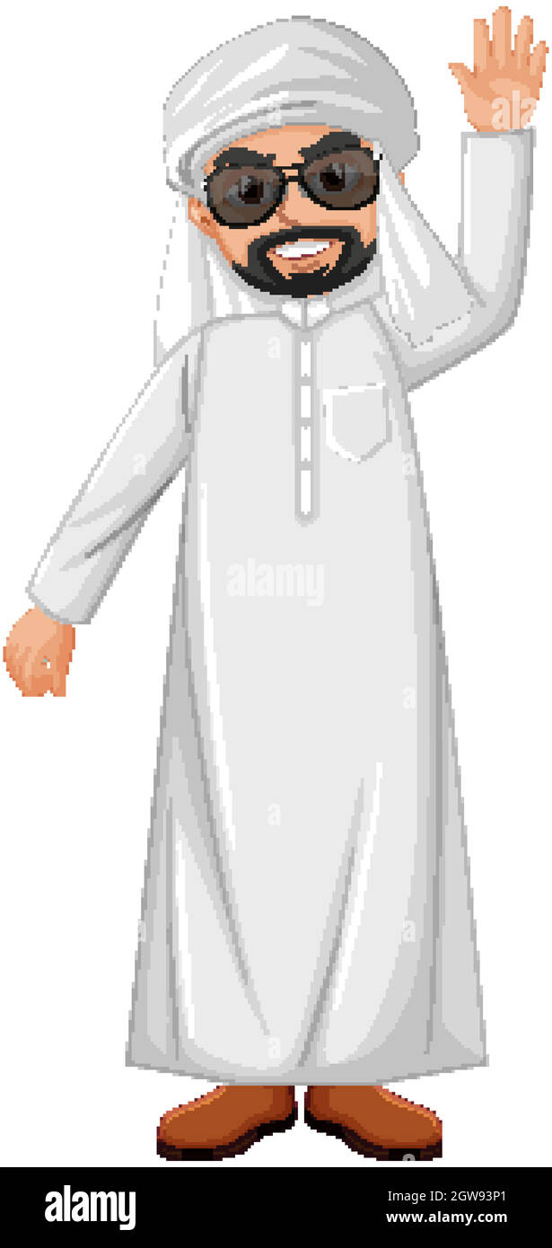 Muslim young man character Stock Vector Images - Alamy