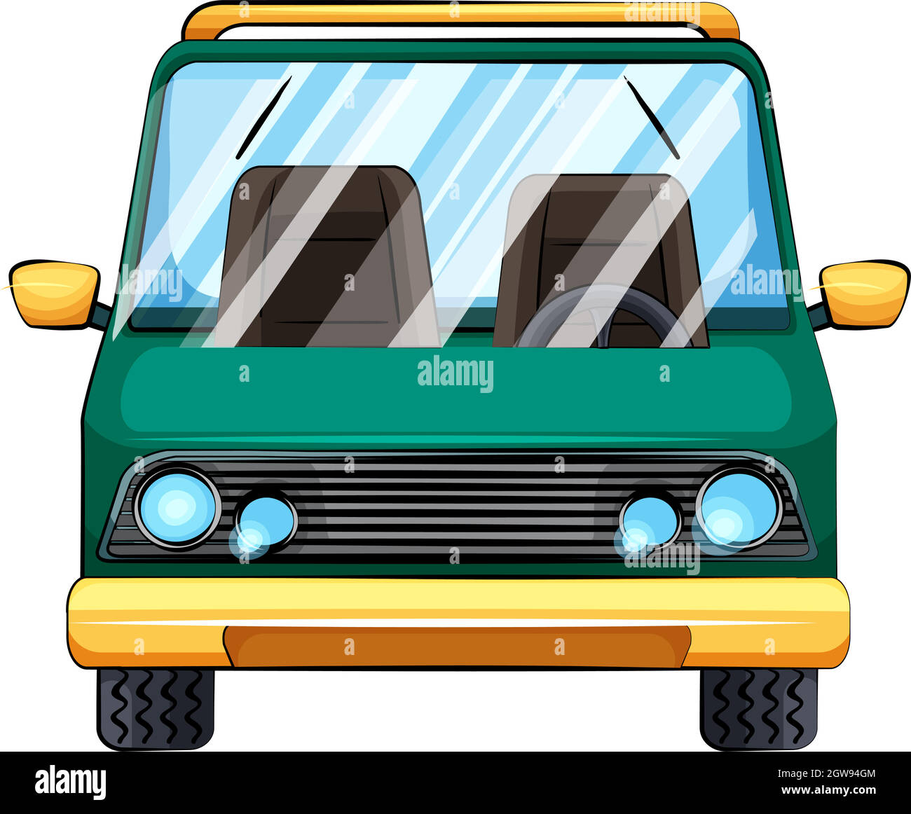 Large wheeled vehicle Stock Vector Images - Alamy