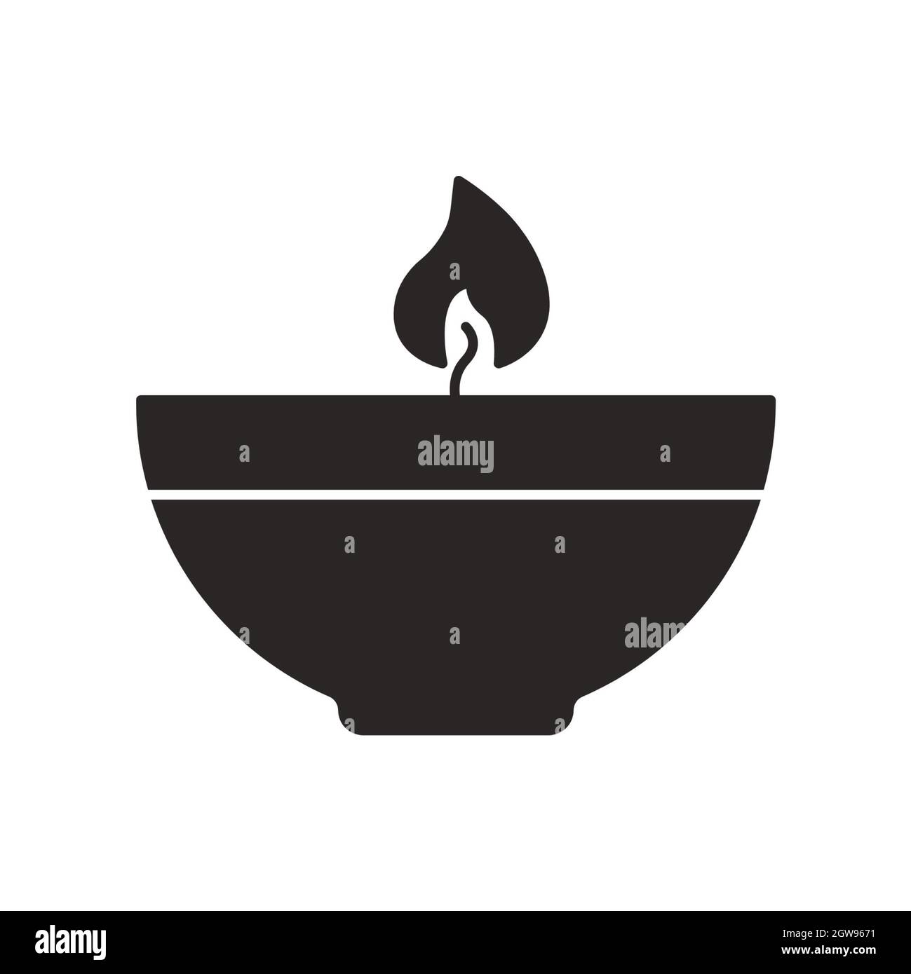 Festive oil lamp Cut Out Stock Images & Pictures - Alamy