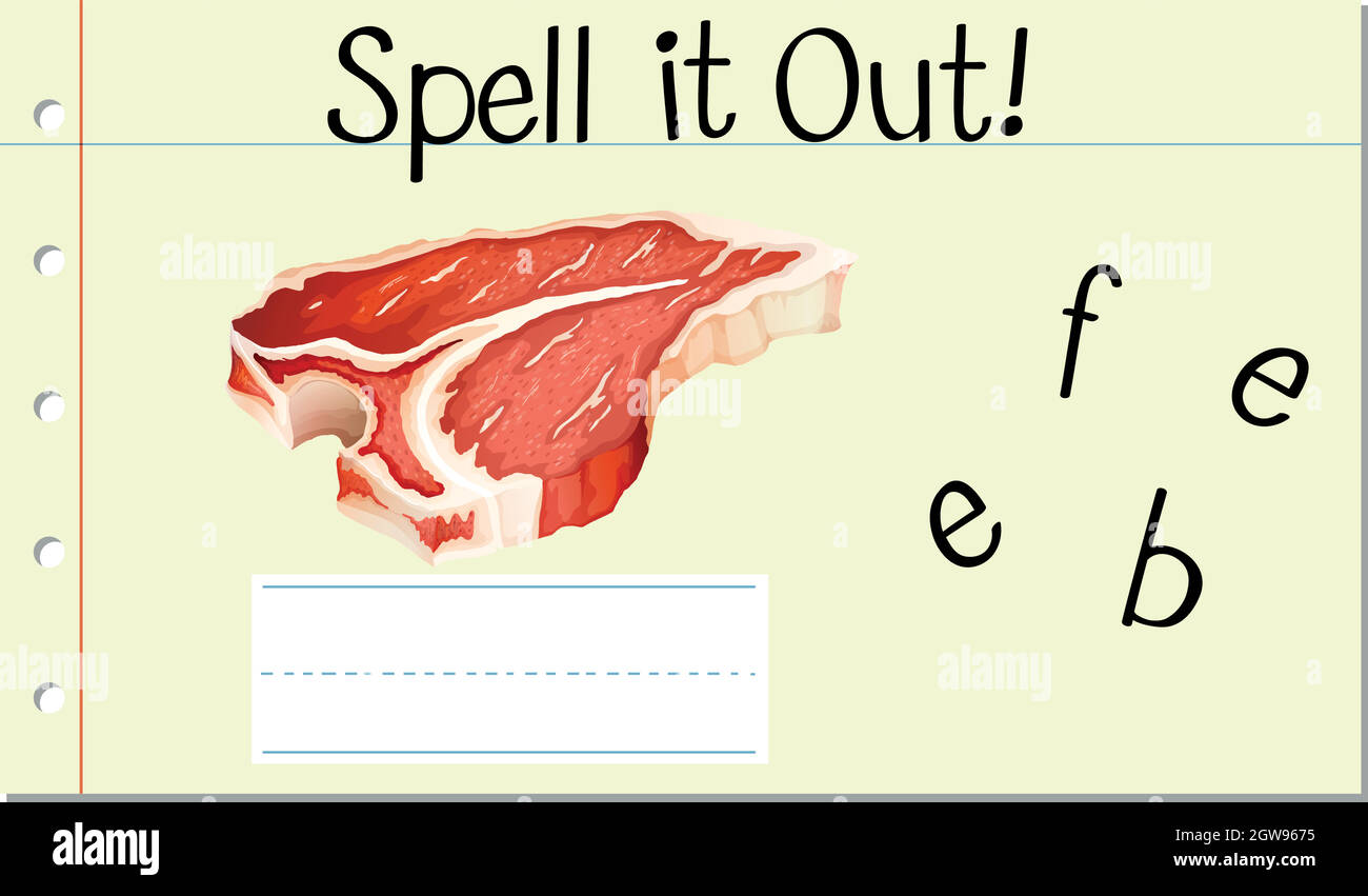 Beef illustration Stock Vector Images - Alamy