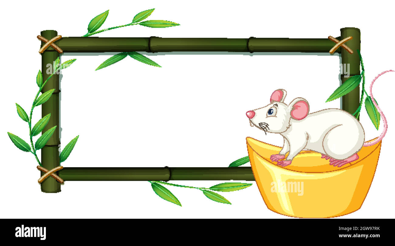 Banner template white rat Stock Vector Images - Alamy