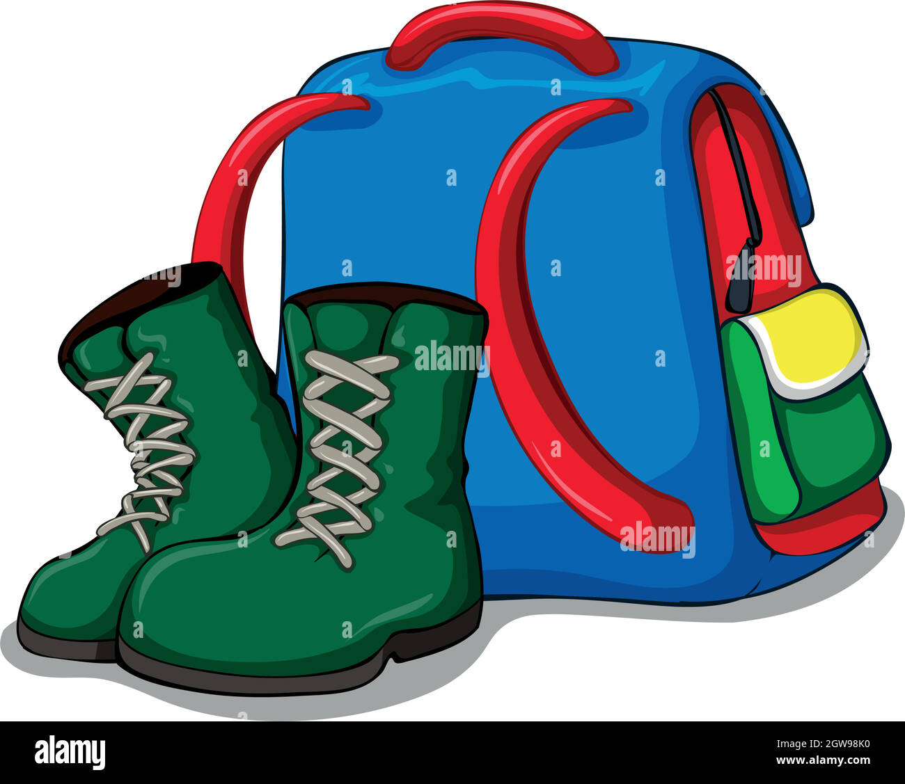 Camping backpack clipart Cut Out Stock Images & Pictures - Alamy