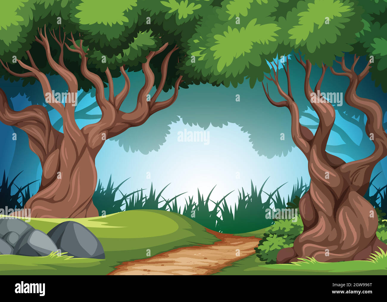 A tropical rainforest background Stock Vector Image & Art - Alamy