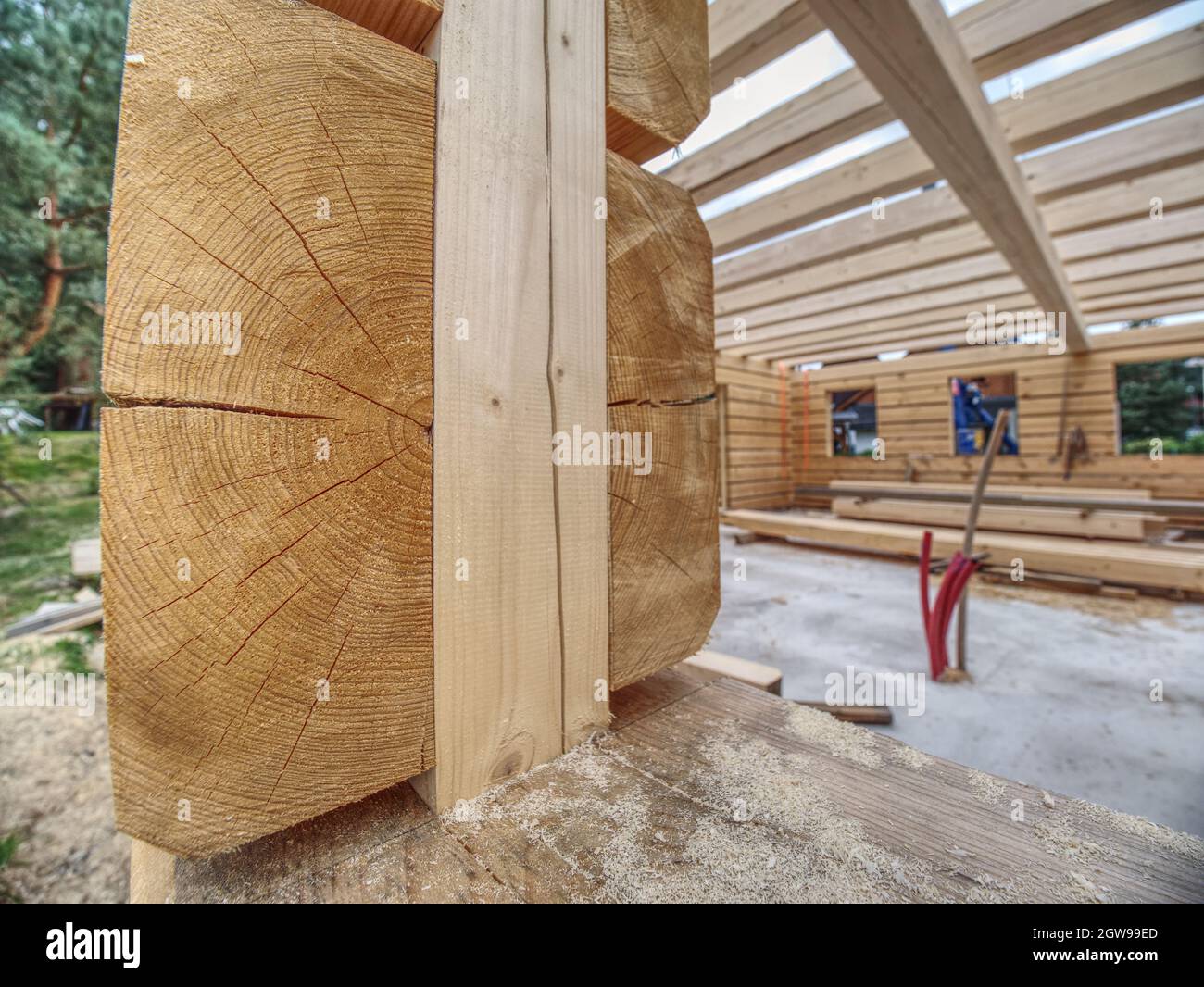 Painted wood beams hi-res stock photography and images - Alamy