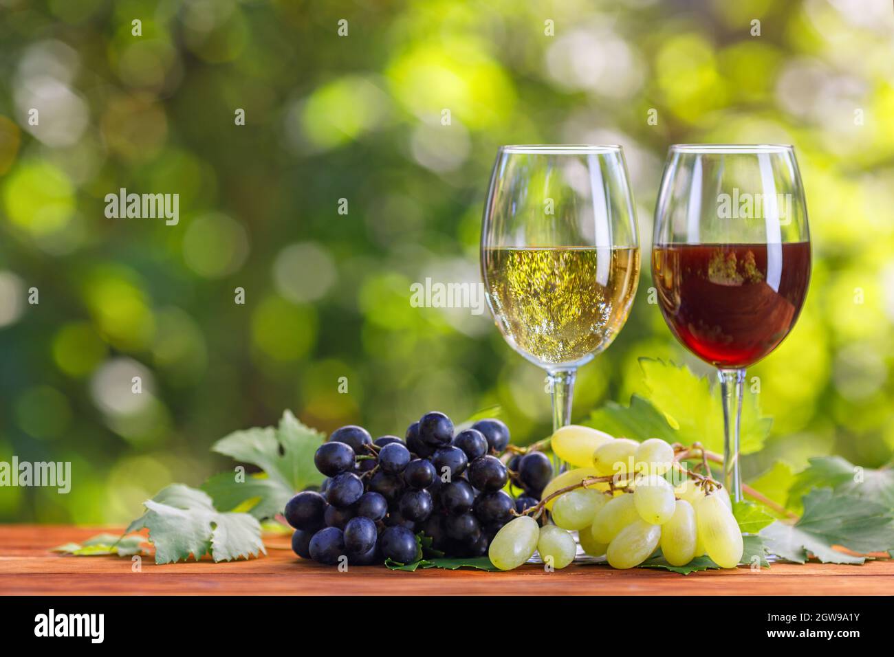 Wine table garden hi-res stock photography and images - Alamy