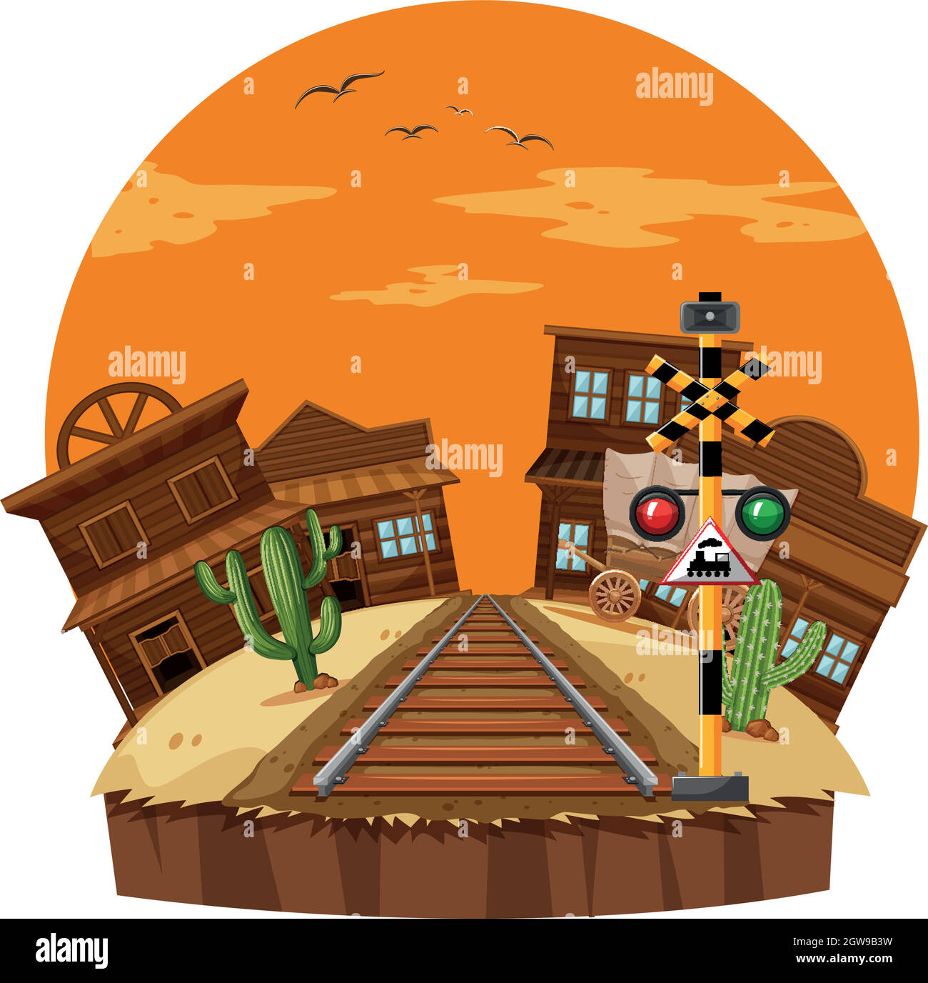 Railroad house Stock Vector Images - Alamy