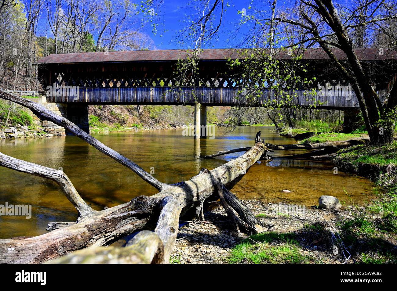 THE COVERED BRIDGES OF ASHTABULA COUNTY, OHIO...STATE ROAD BRIDGE OVER ...