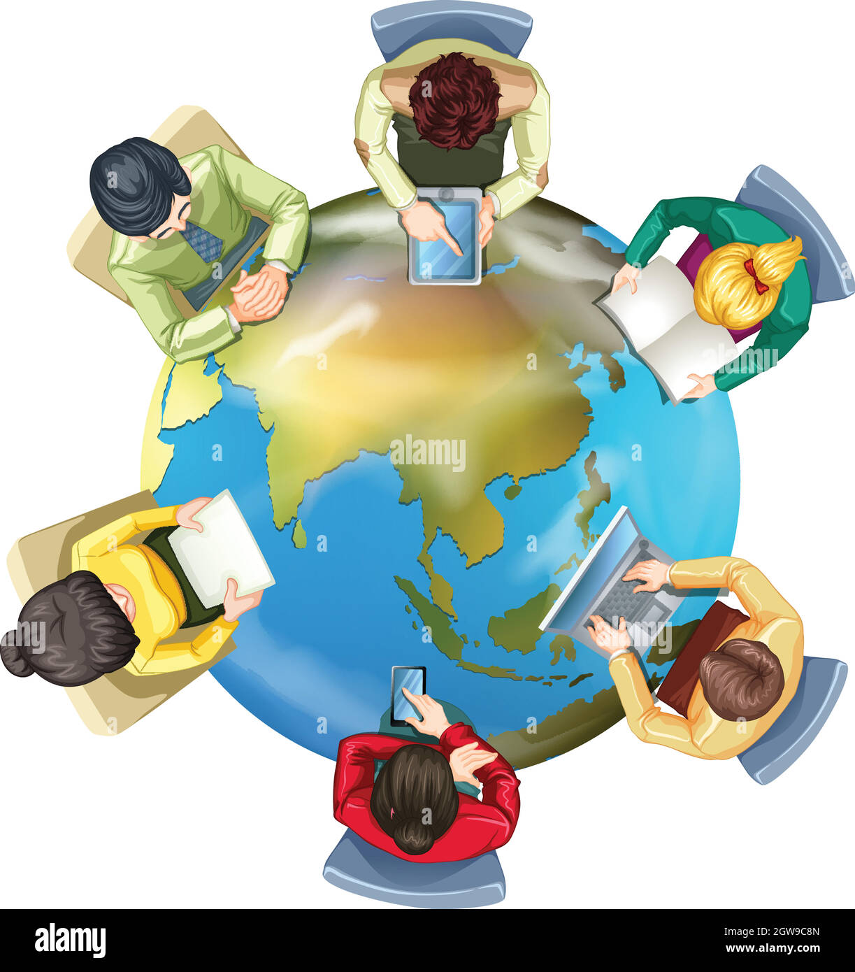 People women reading Stock Vector Images - Alamy