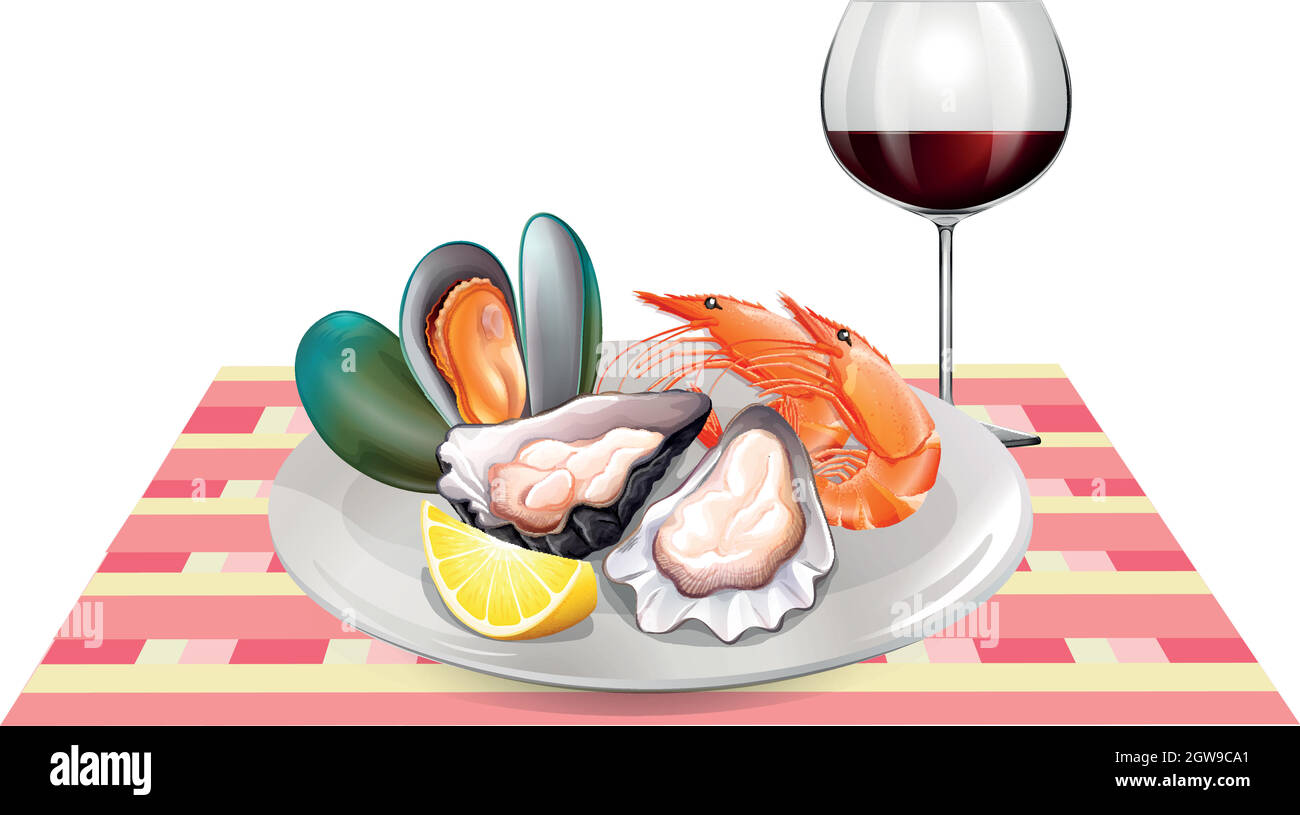 On dining table glass Stock Vector Images - Alamy