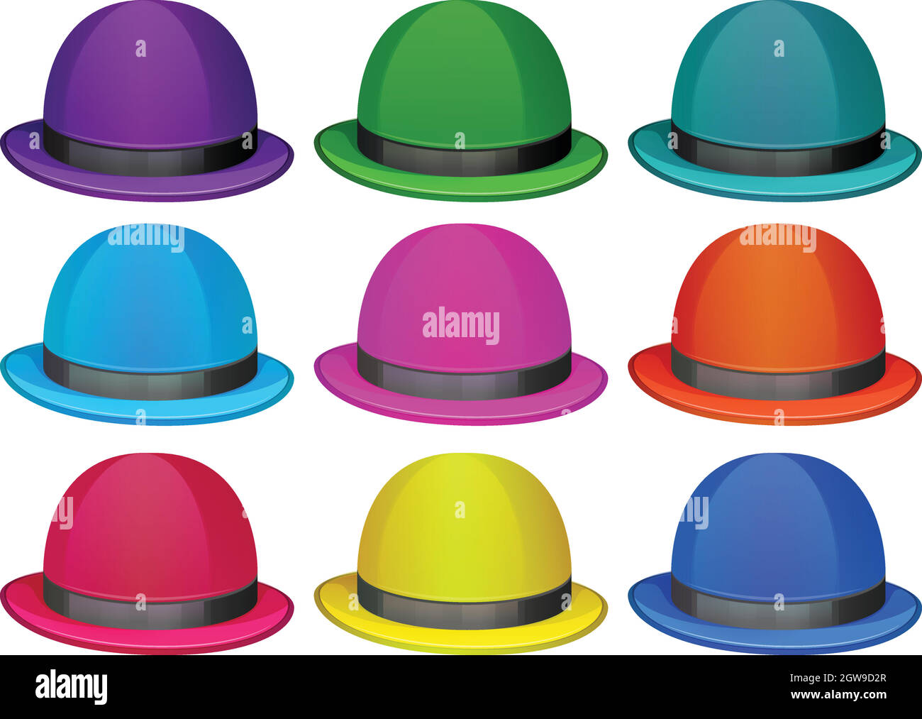 A group of colorful hats Stock Vector Image & Art - Alamy