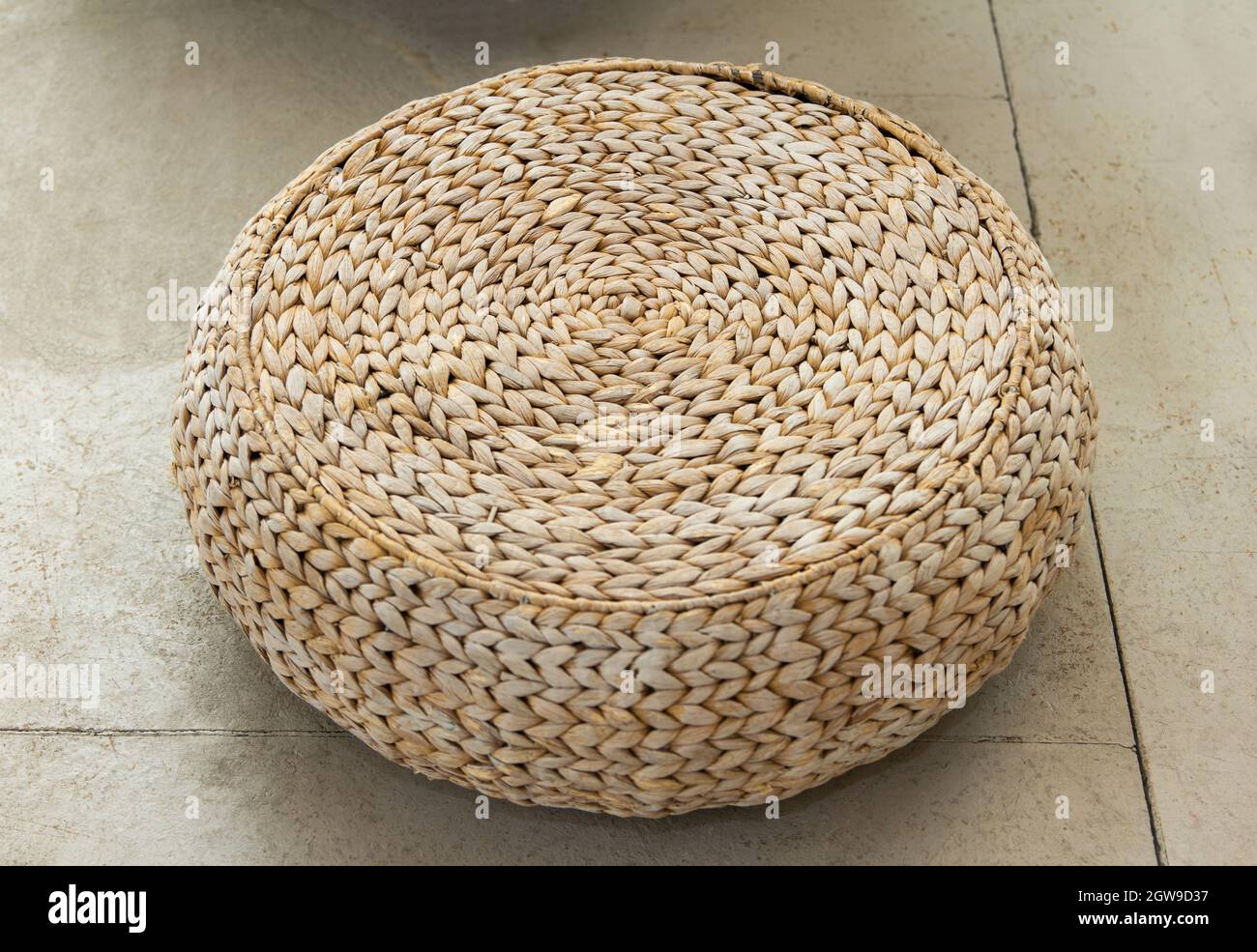 Floor paddy old handmade, braided surface of dry corn stems, handmade ...