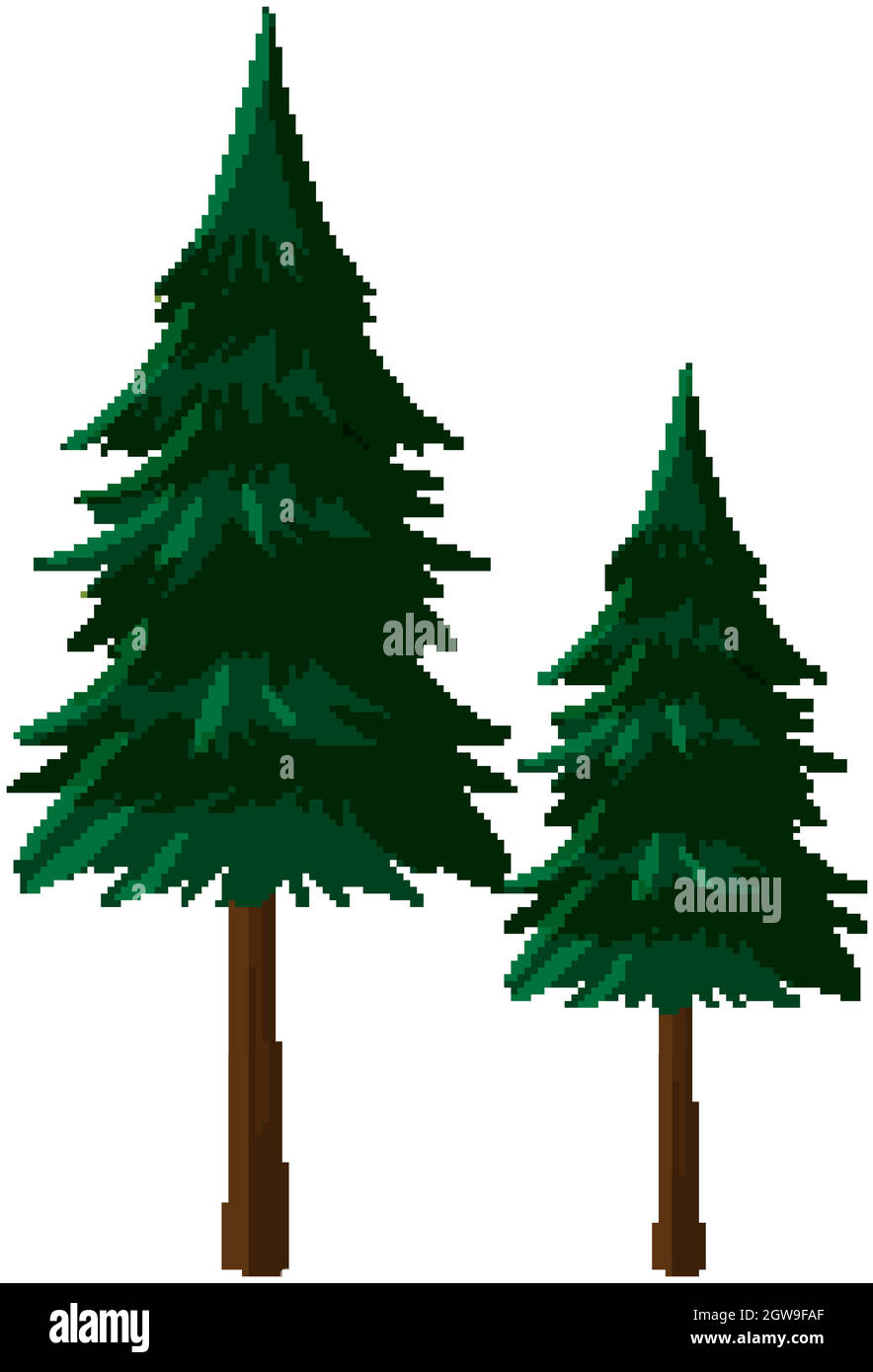 Isolated tree on white background Stock Vector Image & Art - Alamy