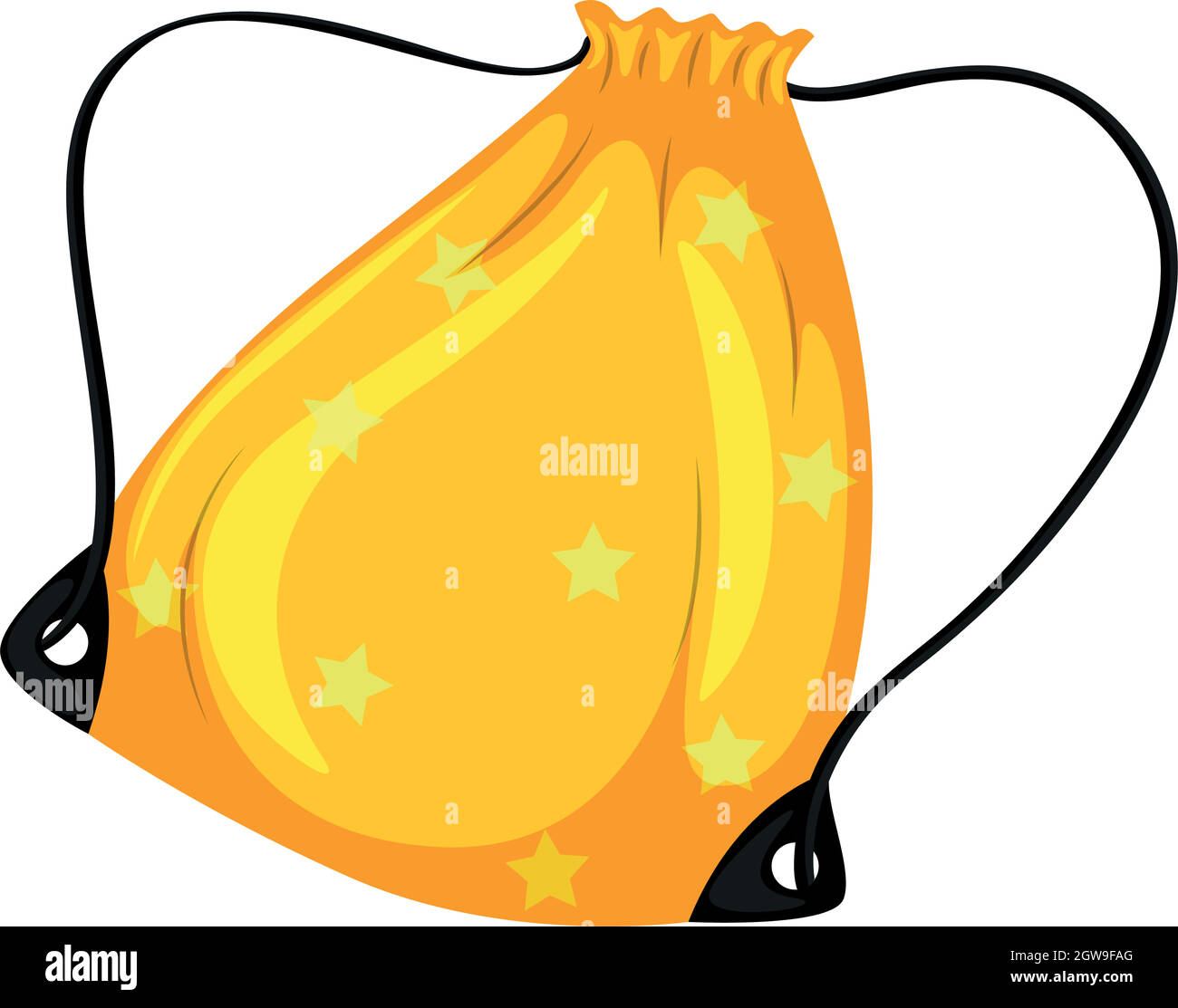 Yellow backpack Stock Vector Images - Alamy