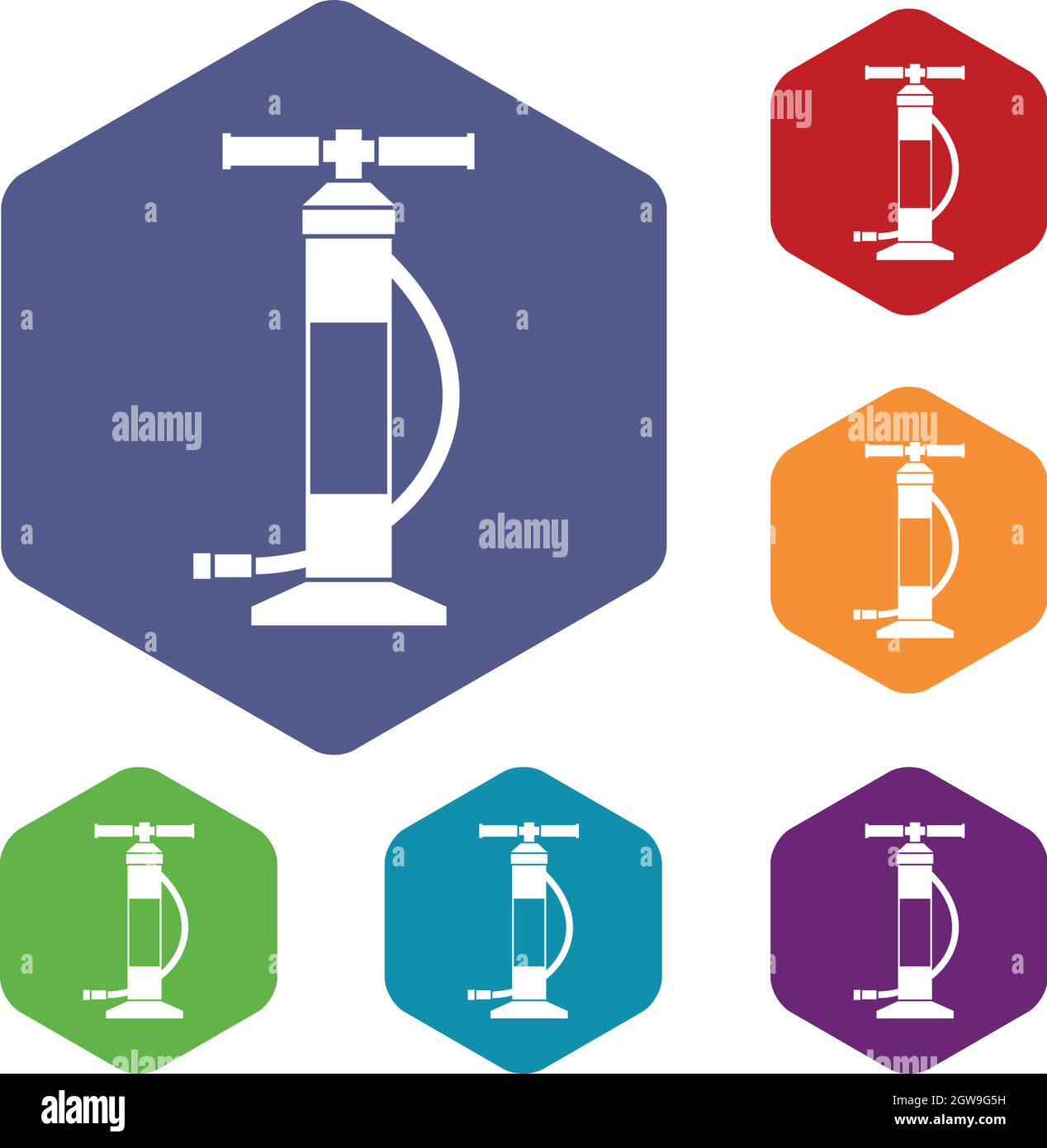 Manual pump Stock Vector Images - Alamy